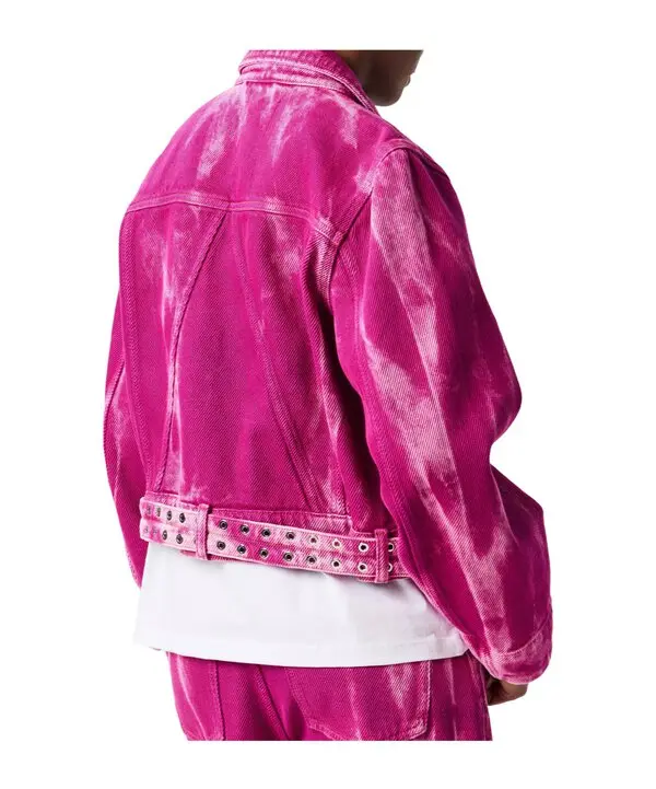 GANNI Heavyweight Denim Jacket With Belt
