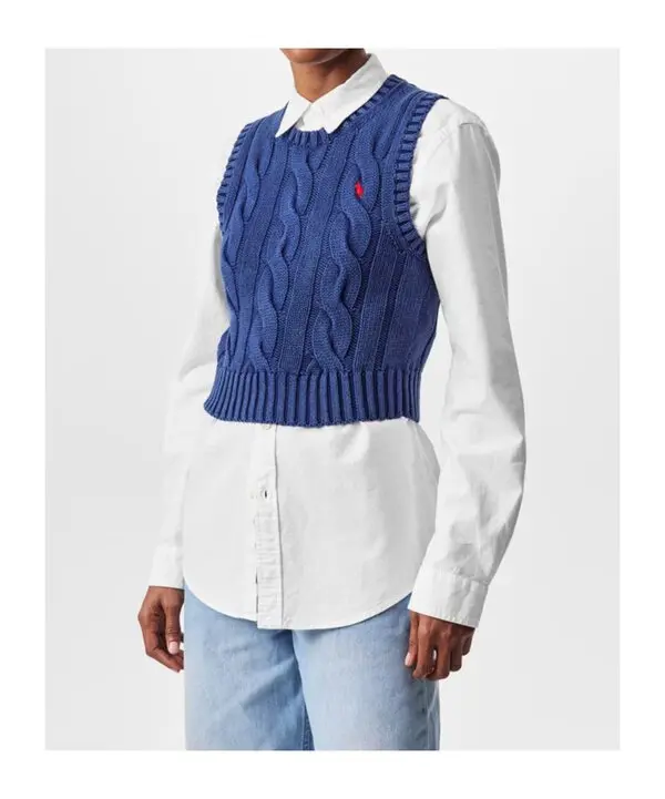 Polo Ralph Lauren Knitted Braided Knit Vest