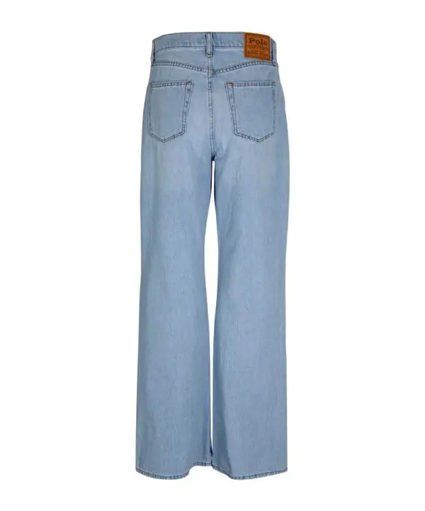 Polo Ralph Lauren Wide-leg Faded Denim Trousers