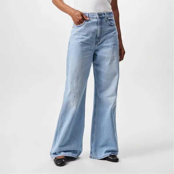 Polo Ralph Lauren Wide-leg Faded Denim Trousers