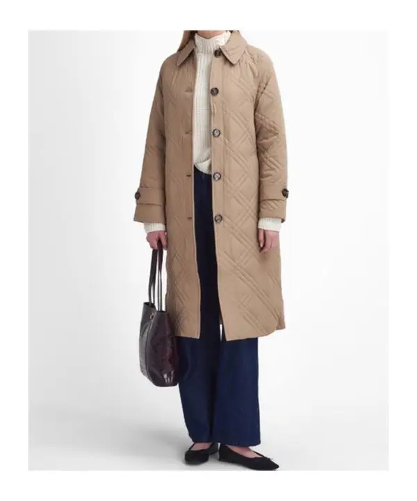 Barbour Mariah Quilted Trench Coat