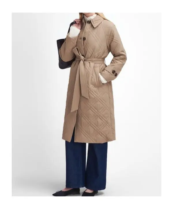 Barbour Mariah Quilted Trench Coat