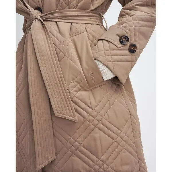 Barbour Mariah Quilted Trench Coat