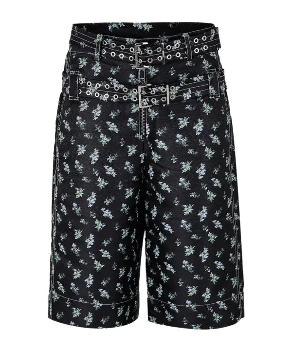 GANNI Jacquard Floral Shorts