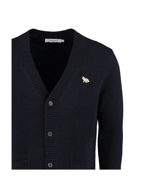 Maison Kitsuné V-neck Long-sleeved Cardigan