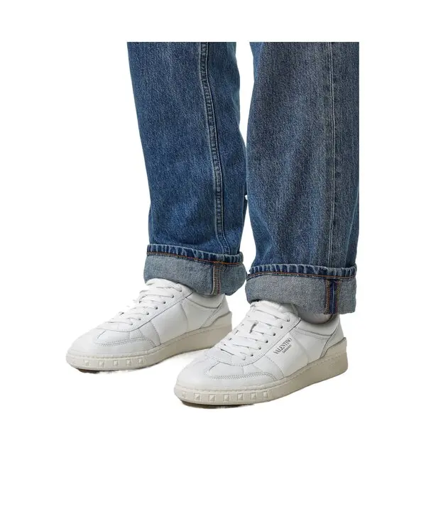 Valentino Garavani Upvillage Lace-up Trainers With Rockstud Detailing