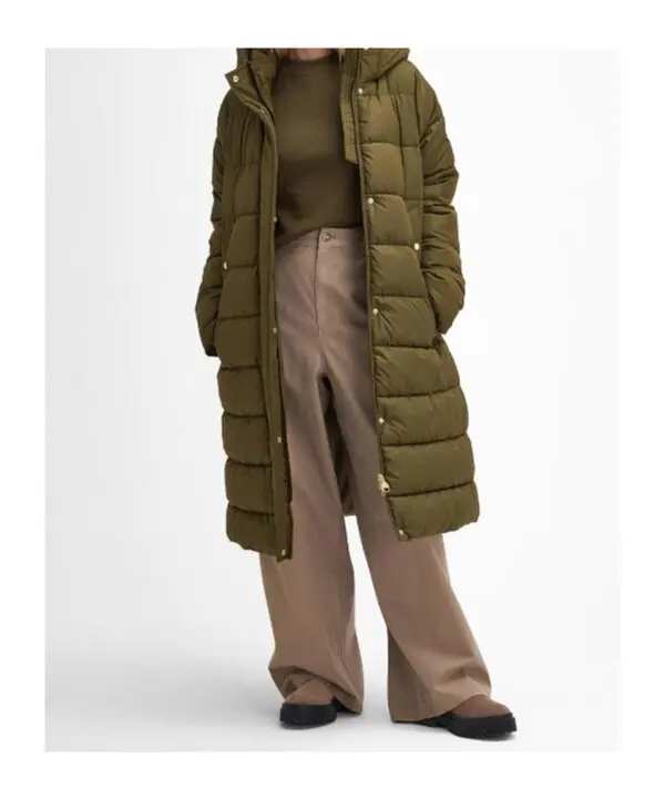 Barbour Long Sleeve Hooded Quilted Jacket