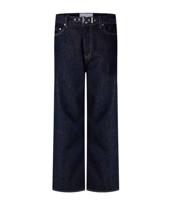GANNI Rinse Belt Izey Jeans - Black