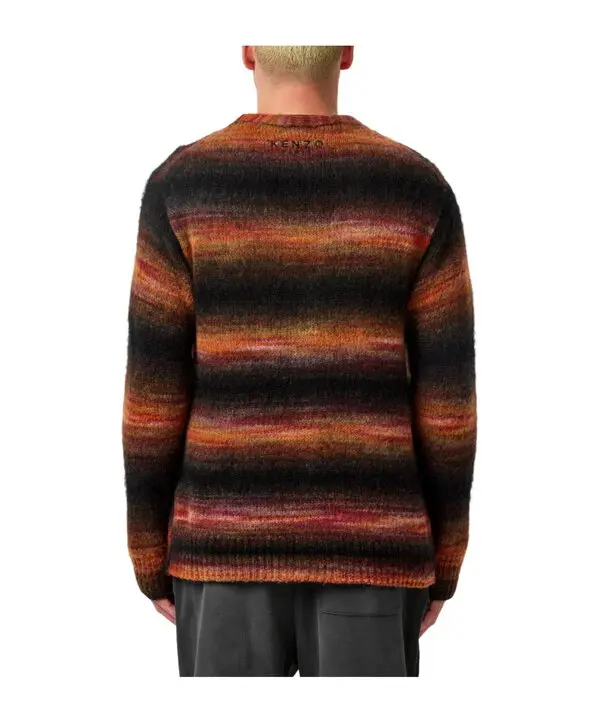 Kenzo Mohair Cardigan With Striped Pattern