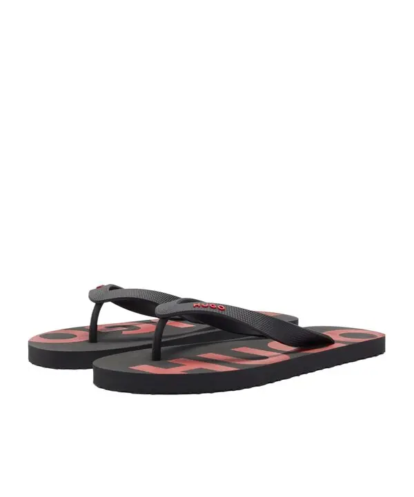 Hugo Boss Minimalist Flip Flops - Black