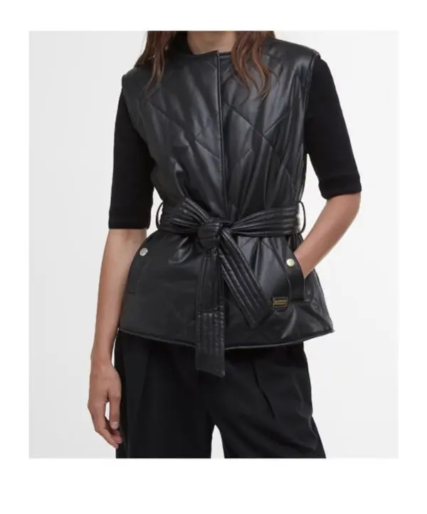 Barbour Rosa Leather Gilet