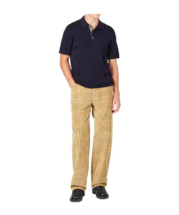 Burberry Knit Ss Polo Sn54