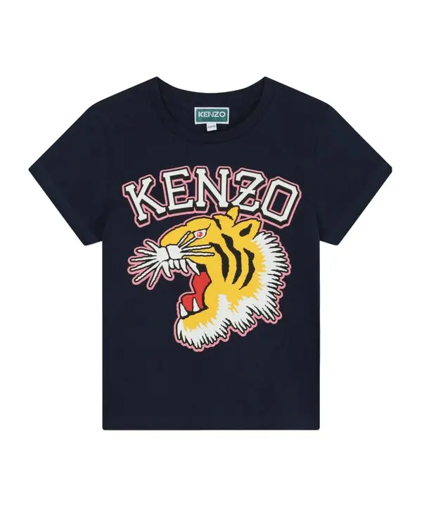 Kenzo Crew Neck T-shirt With Graphic Print