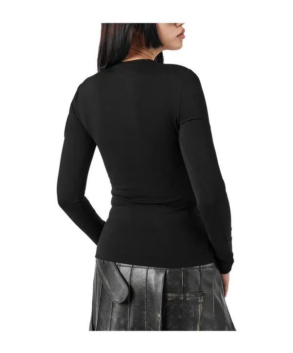 Off-White Simple Long-sleeved Top
