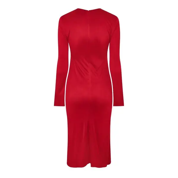 Versace Long Sleeve Midi Dress