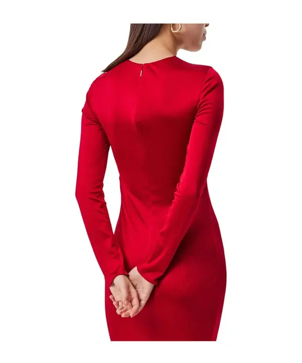 Versace Long Sleeve Midi Dress