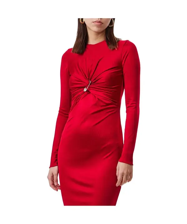 Versace Long Sleeve Midi Dress