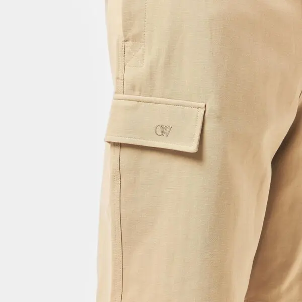 Off-White Knee-length Cargo Shorts