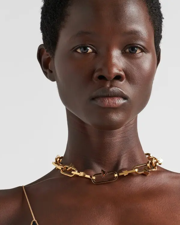 Prada Metal Necklace