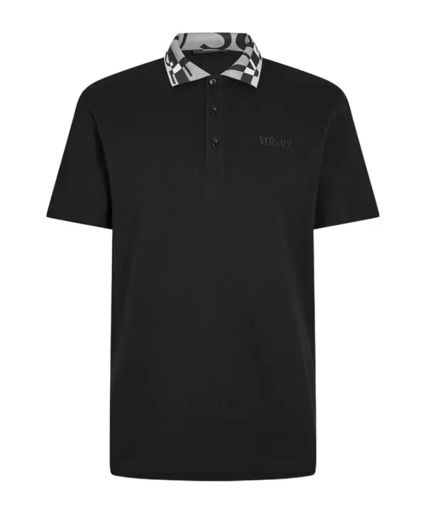 Versace Short-sleeved Polo Shirt - Black