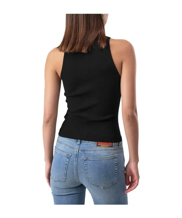 DIESEL® Sleeveless Knit Vest With Logo Detail