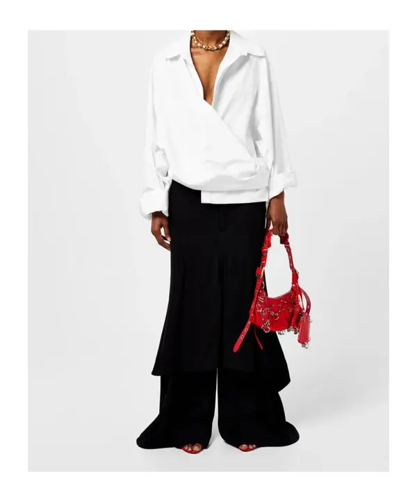 Balenciaga Maxi Skirt With Godet Detailing