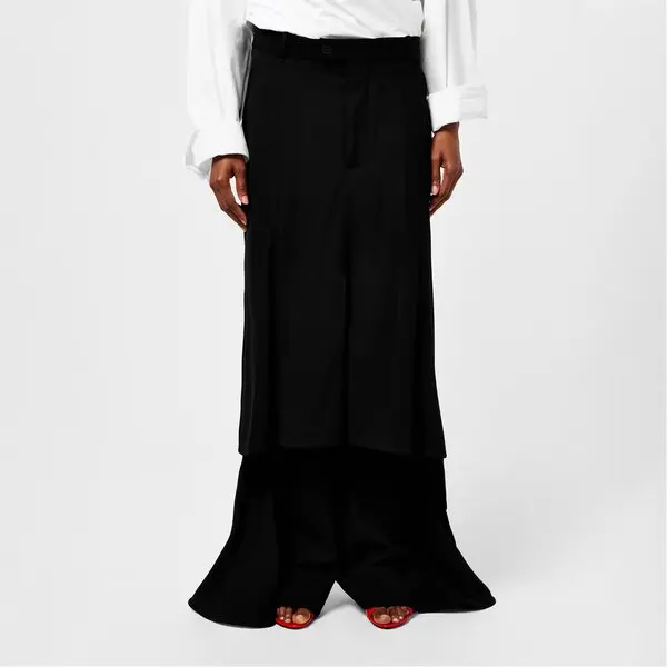 Balenciaga Maxi Skirt With Godet Detailing