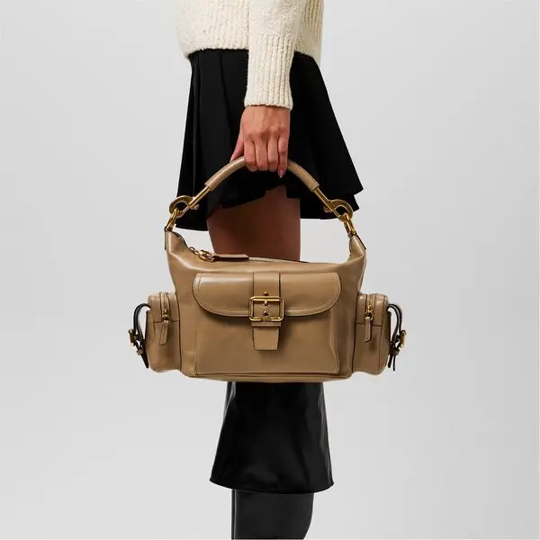 Chloé Leather Camera Bag With Detachable Strap - Black