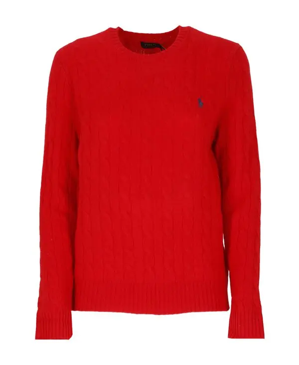 Polo Ralph Lauren Julianna Cable-knit Jumper - Red