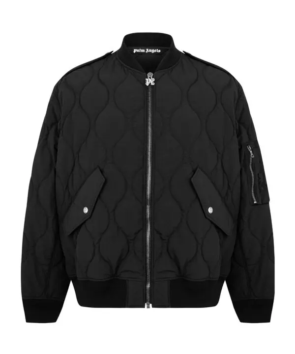Palm Angels Diamond Lattice Bomber Jacket