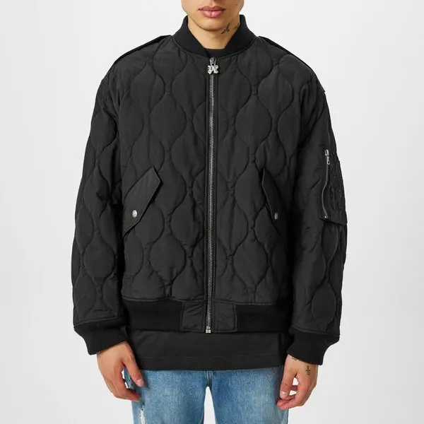 Palm Angels Diamond Lattice Bomber Jacket