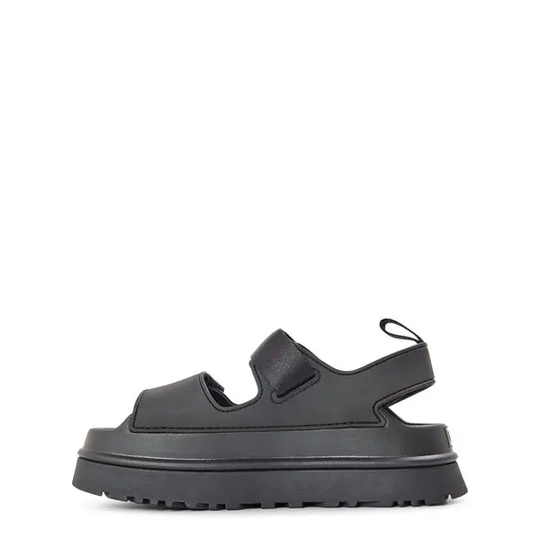 UGG Logo Detail Platform Sandals - Black