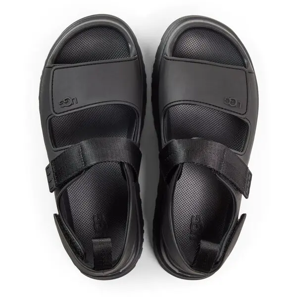 UGG Logo Detail Platform Sandals - Black
