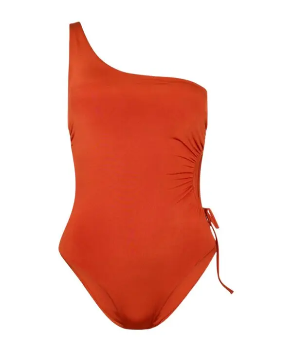 Max Mara One Shoulder One Piece Swimsuit