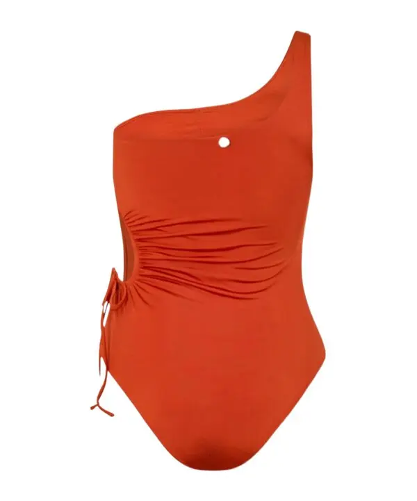 Max Mara One Shoulder One Piece Swimsuit