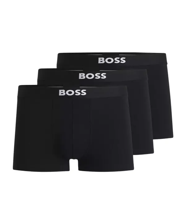 Hugo Boss 3 Pack Boxer Briefs With Logo Waistband