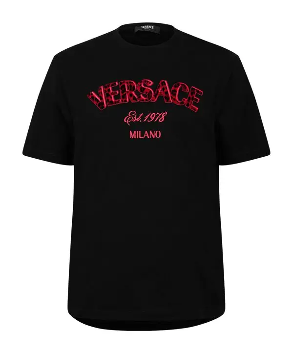 Versace Simple Logo T-shirt - Black
