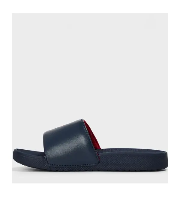 Polo Ralph Lauren Logo Embellished Open Toe Slides