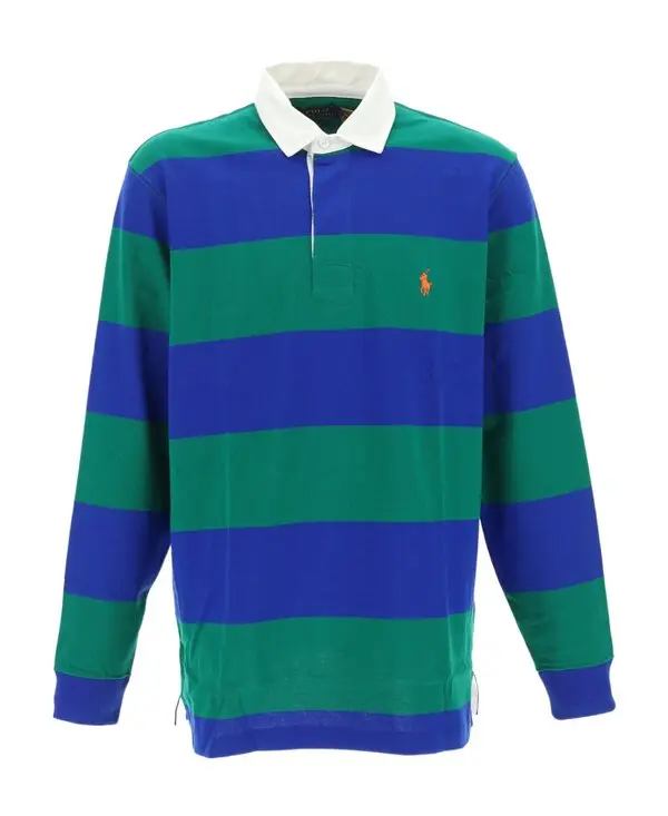 Polo Ralph Lauren Striped Logo-embroidered Rugby Shirt
