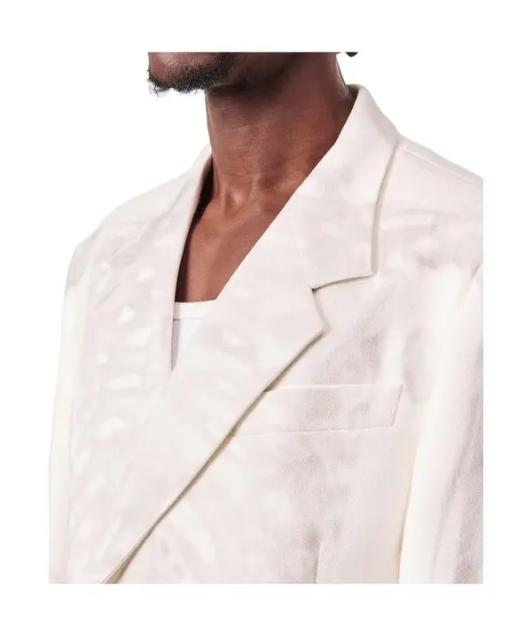 Off-White Skeleton Print Double-breasted Blazer