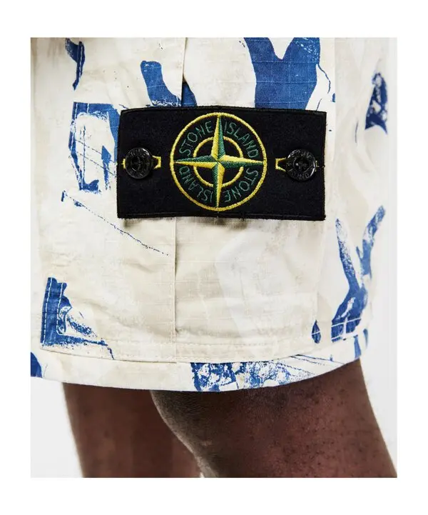 Stone Island Camo Cargo Shorts