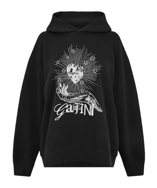 GANNI Heart Graphic Hoodie