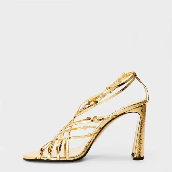 JIMMY CHOO Felice 95 Sculptural High-heeled Sandals