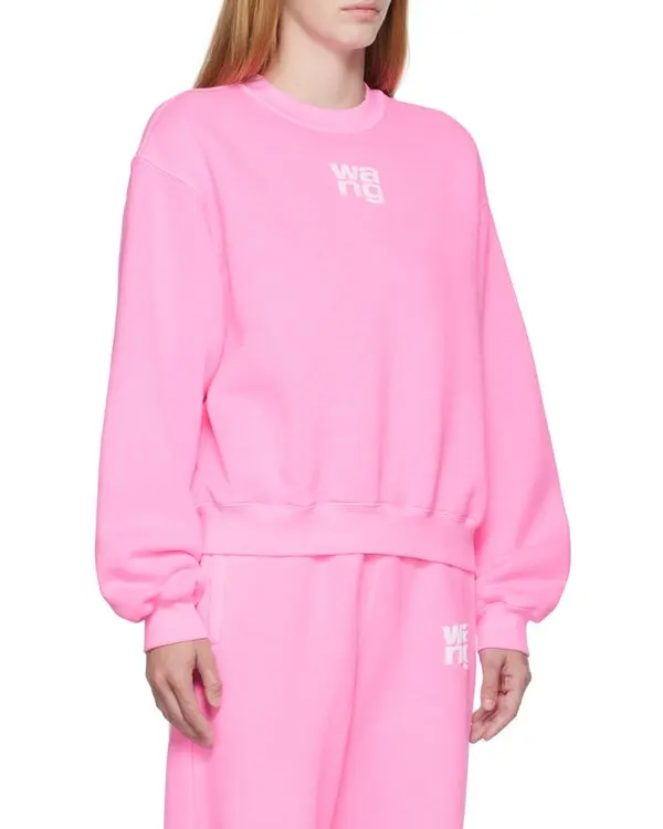 Alexander Wang Logo Print Long Sleeve Sweatshirt