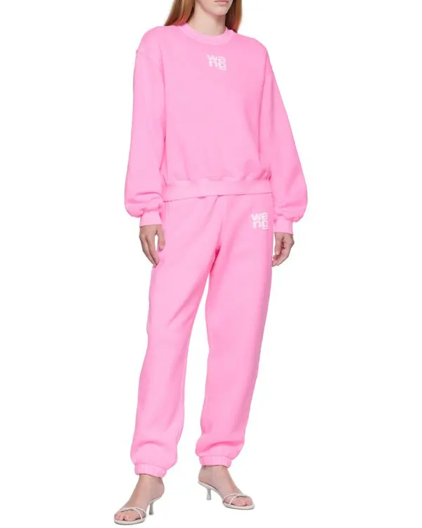 Alexander Wang Logo Print Long Sleeve Sweatshirt