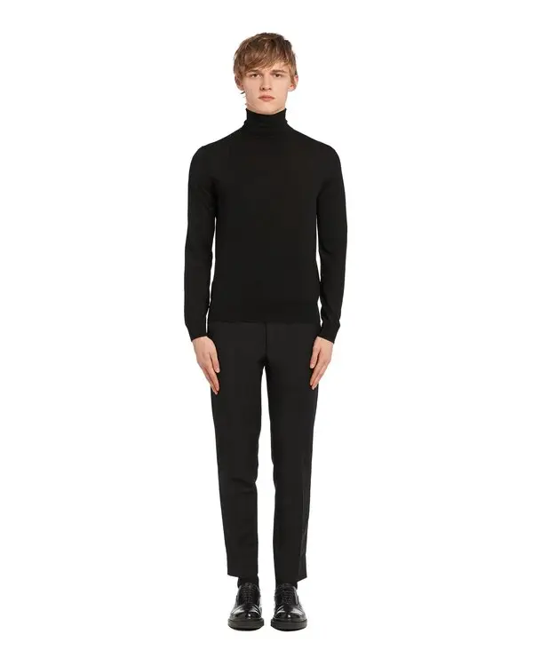 Prada Turtleneck Knitted Pullover