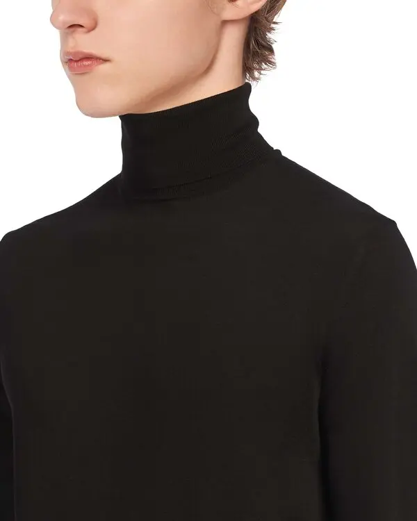 Prada Turtleneck Knitted Pullover