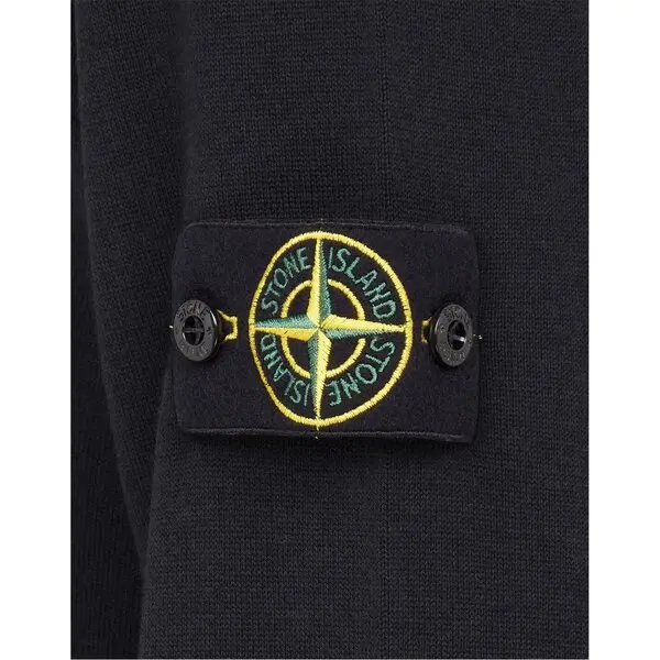 Stone Island Button Wool Polo Shirt