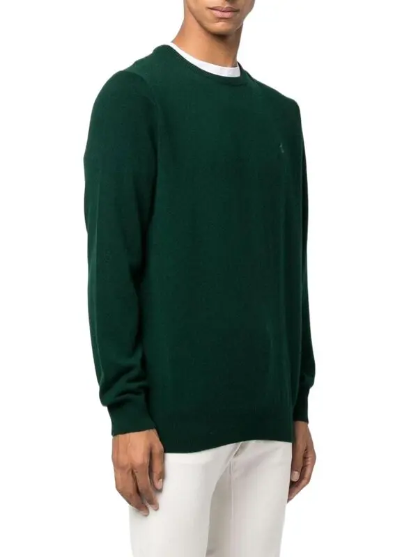 Polo Ralph Lauren Crew Neck Embroidered Logo Sweater - Green
