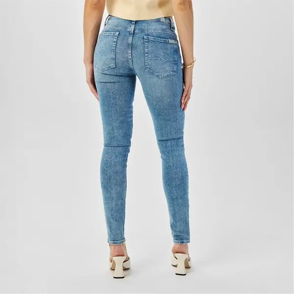 7 For All Mankind High Waist Skinny Jeans